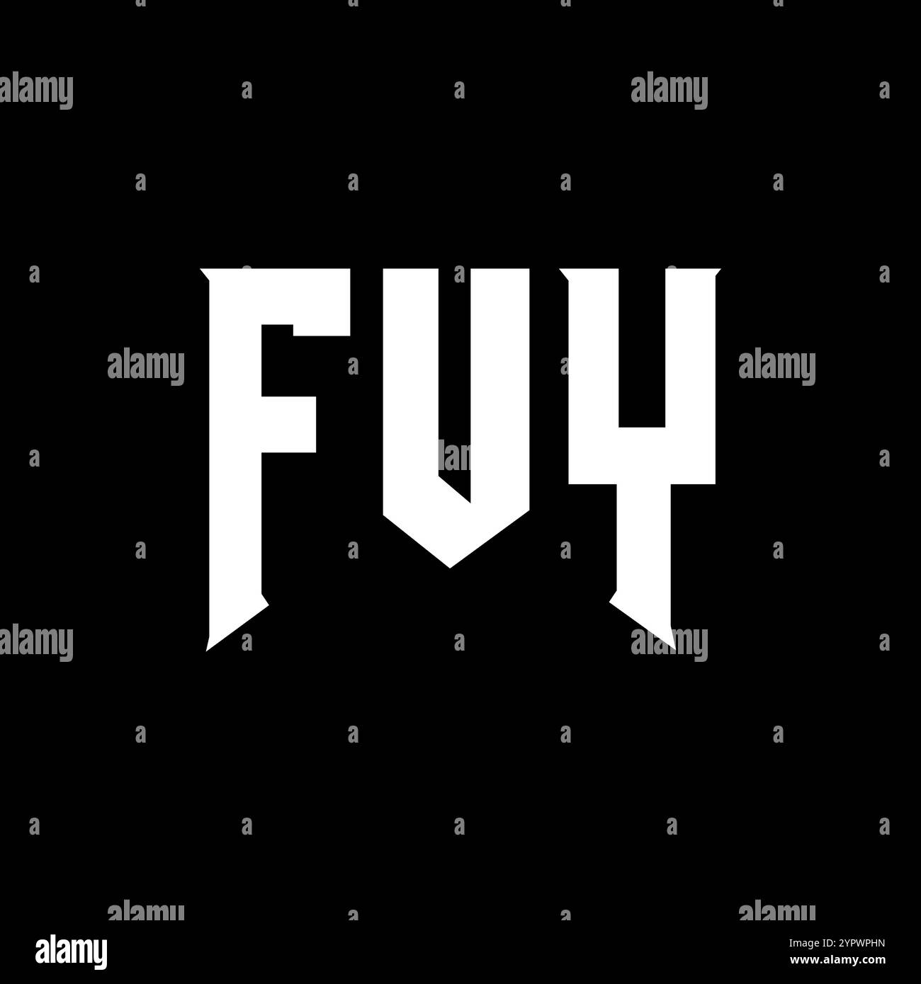 FUY letter logo design for technology company. FUY logo design black ...