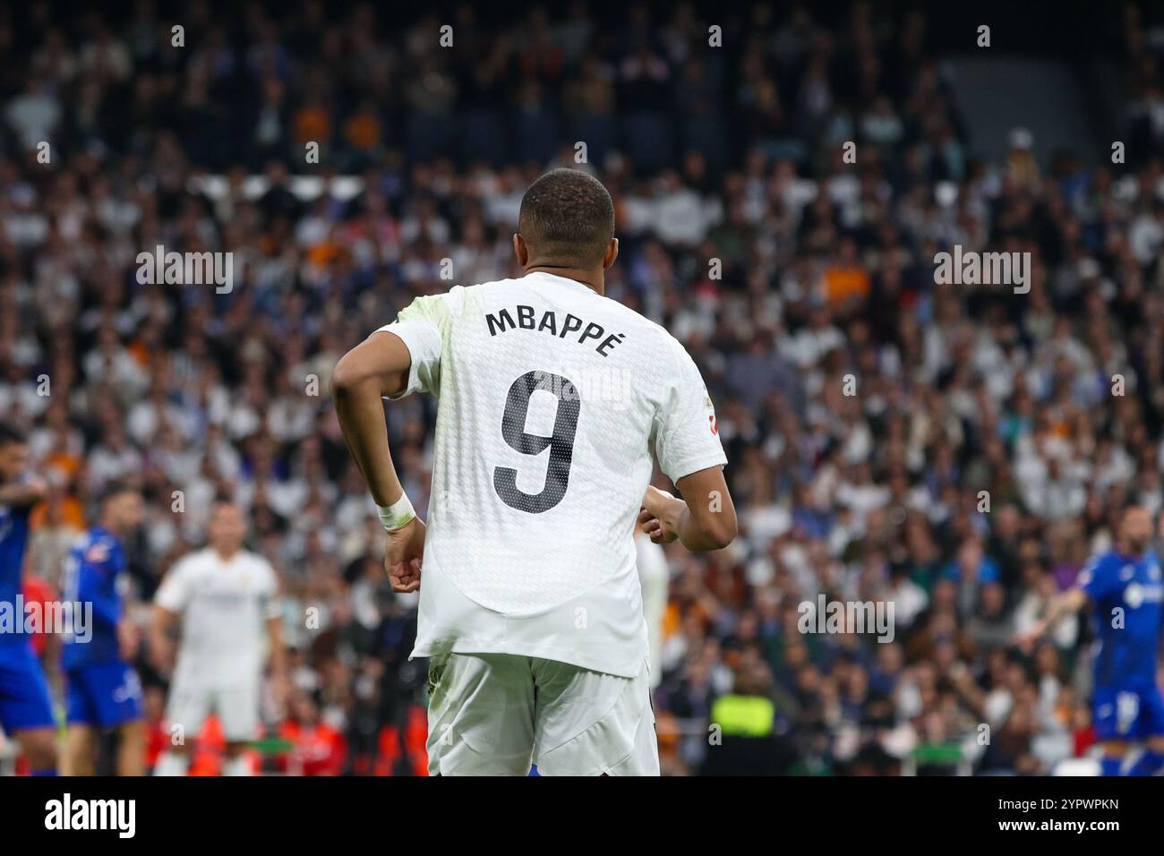 Real Madrid's player Kylian Mbappé seen in action during a Spanish ...