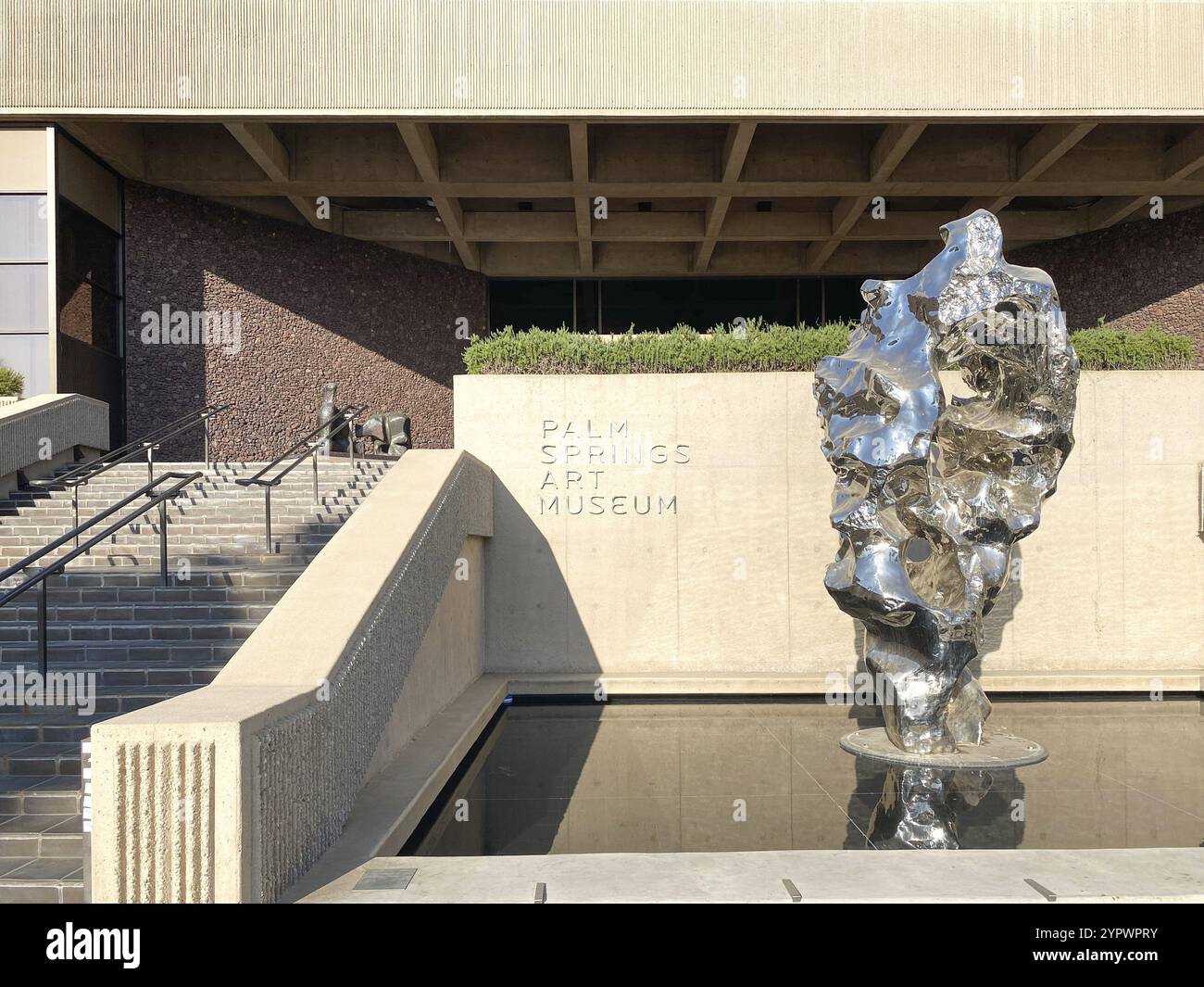 The exterior of the Palm Springs Art Museum on Museum Drive. Palm ...