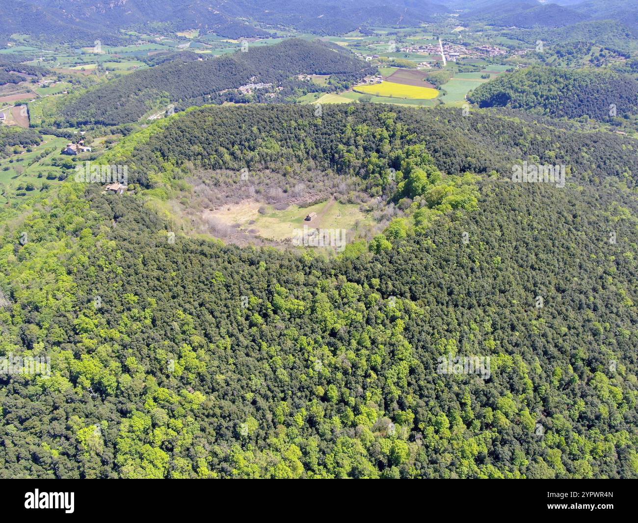 The Santa Margarida Volcano is an extinct volcano in the comarca of ...
