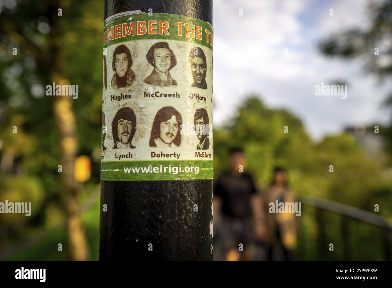 Eirigi poster commemorating the 1981 hunger strike, Galway, Ireland ...