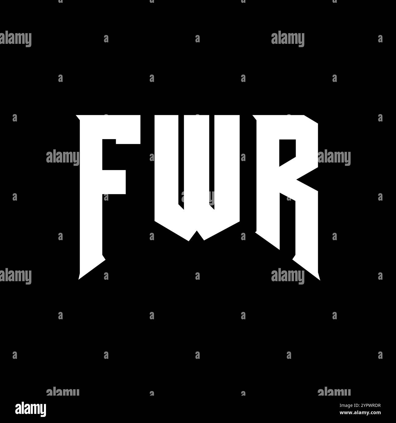 FWR letter logo design for technology company. FWR logo design black ...