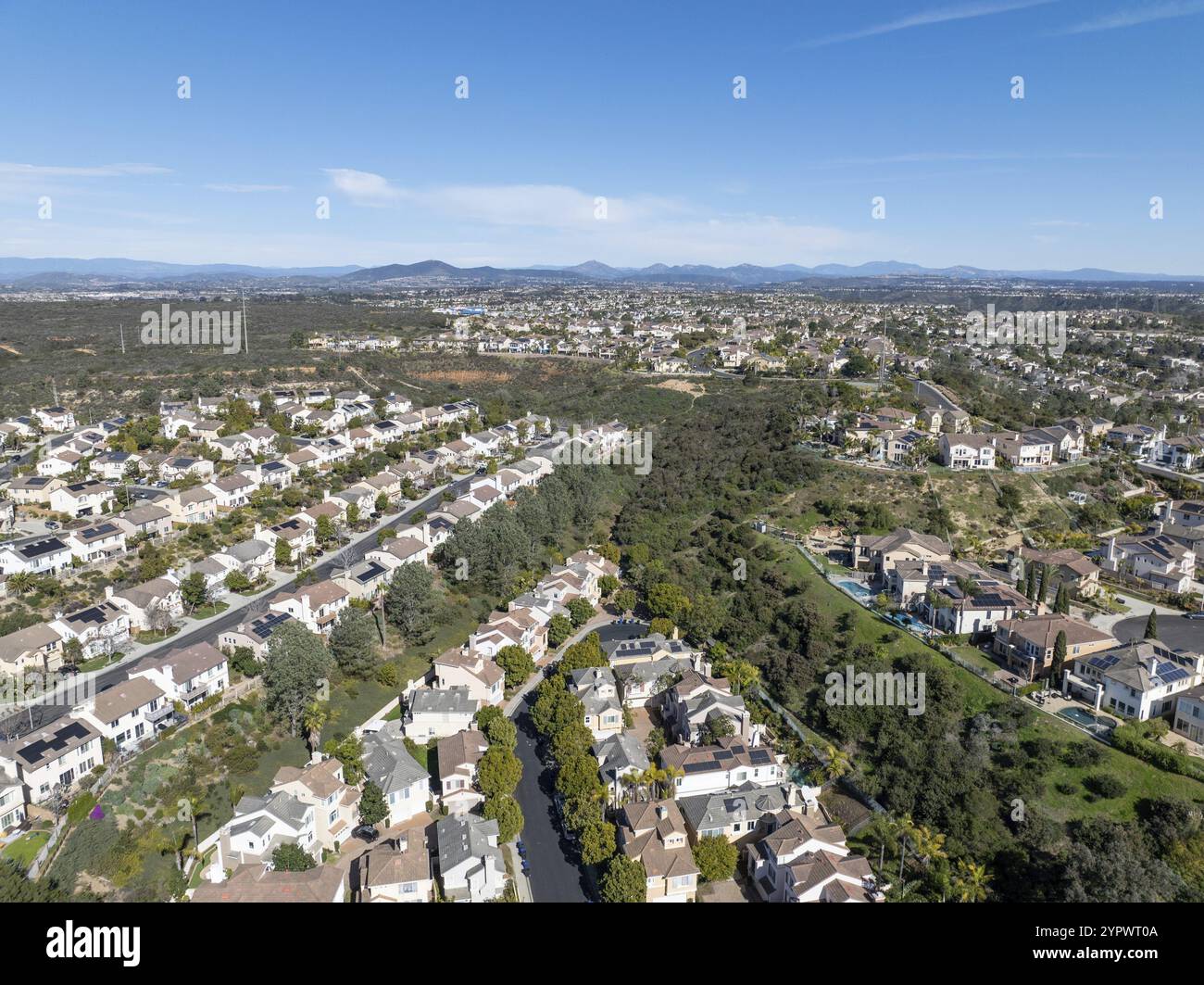 Aerial view middle class subdivision hi-res stock photography and ...