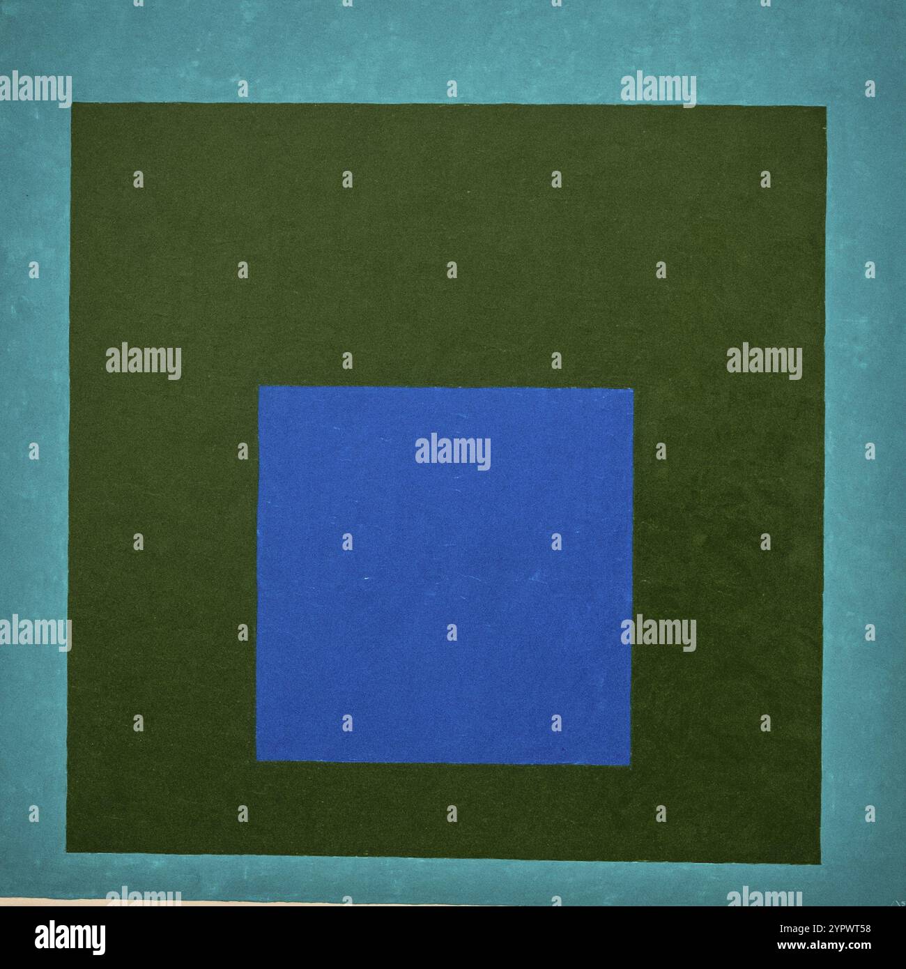 Color Study for Homage to the Square, renewed hope, 1951, oil on ...