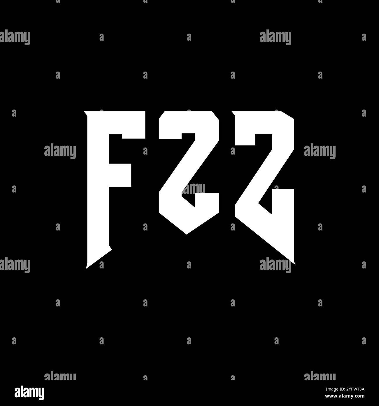 FZZ letter logo design for technology company. FZZ logo design black ...