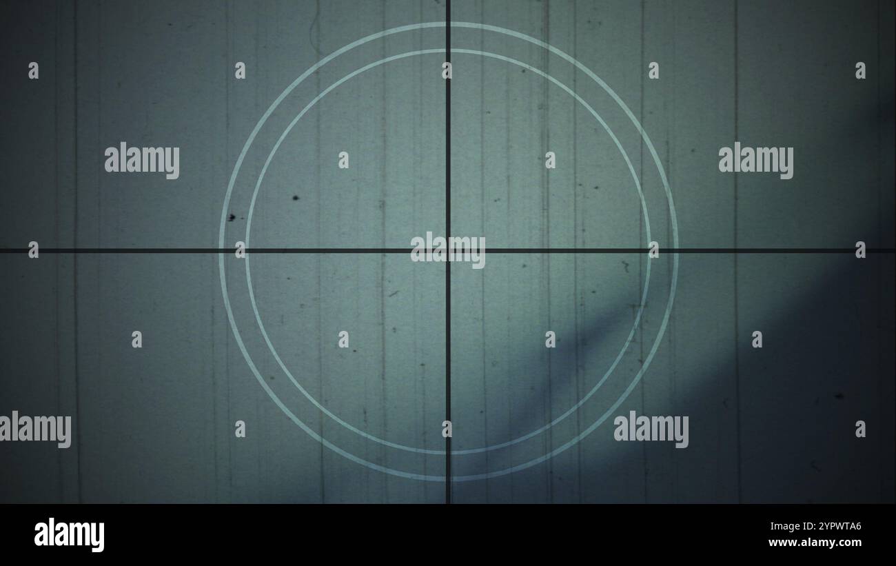 Movie film strip with countdown number on grunge background. 2D ...