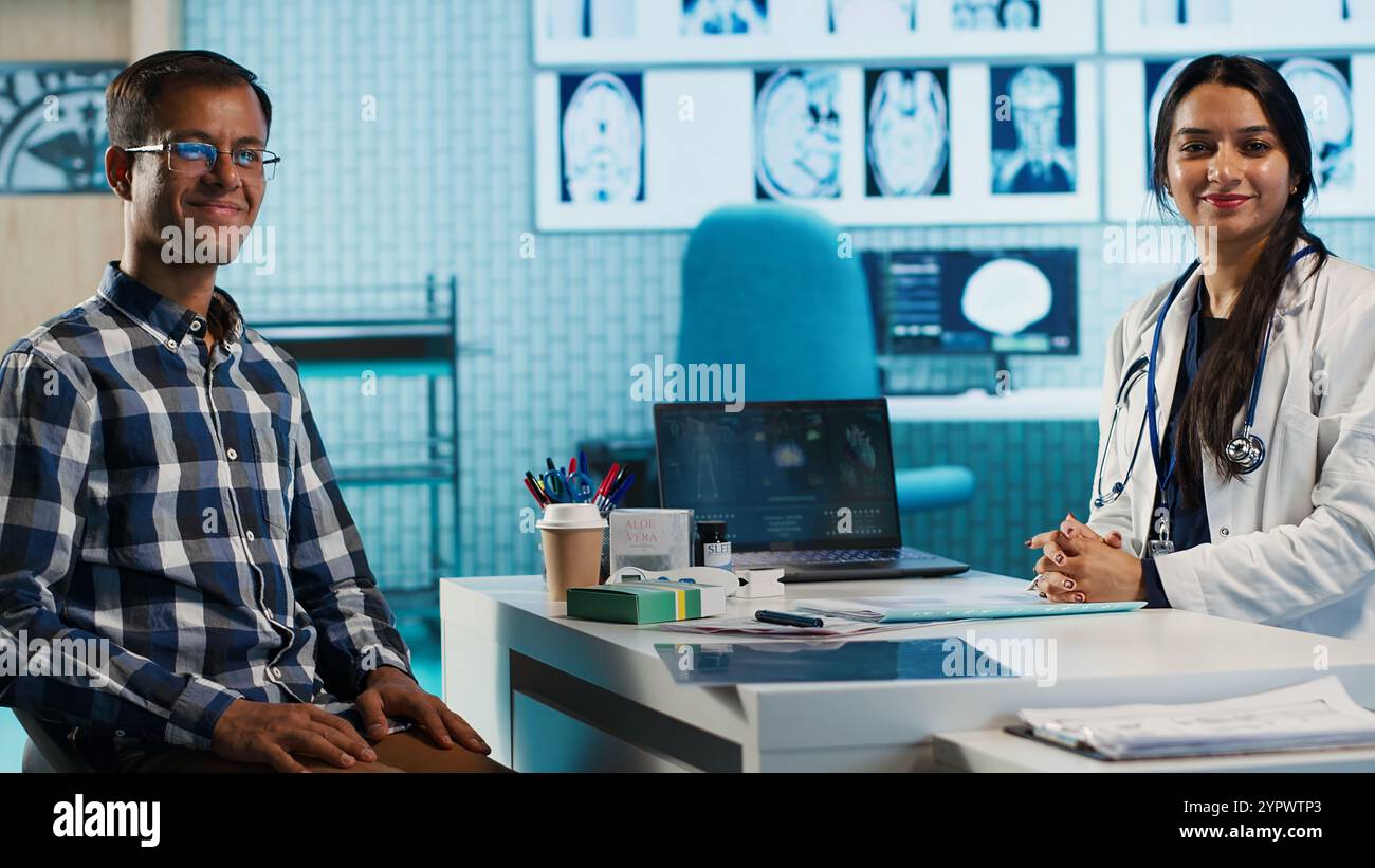 Indian expert explaining diagnostics through hi-res stock photography ...