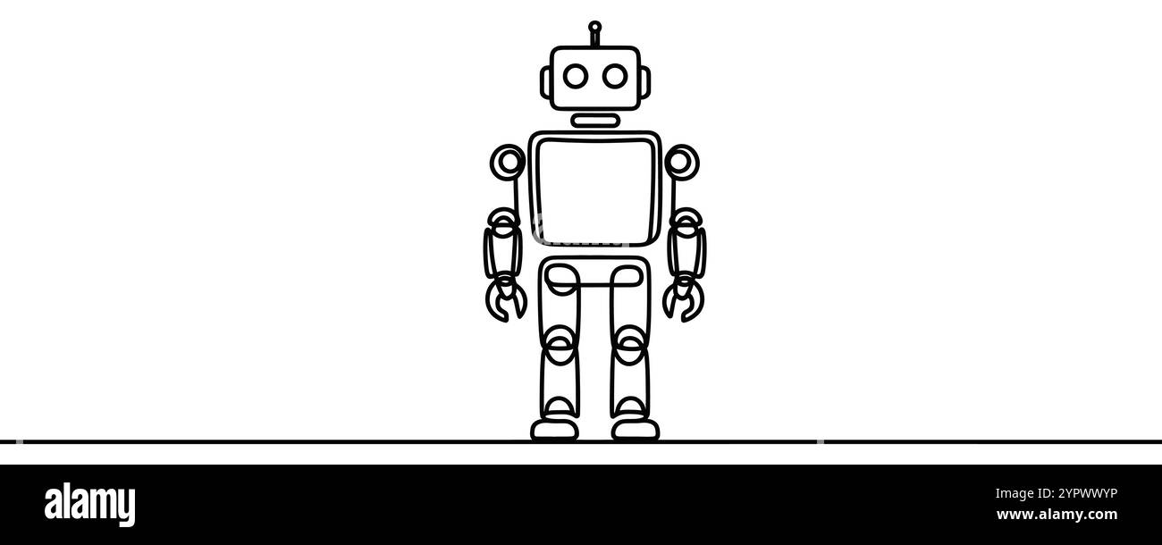 Chatbot icon simple line Cut Out Stock Images & Pictures - Alamy