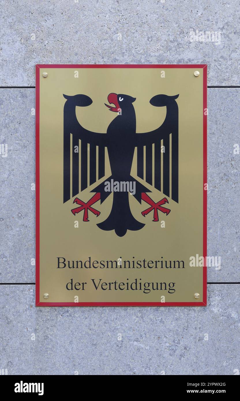 Berlin, Germany, April 30, 2021, Shield with federal eagle and ...