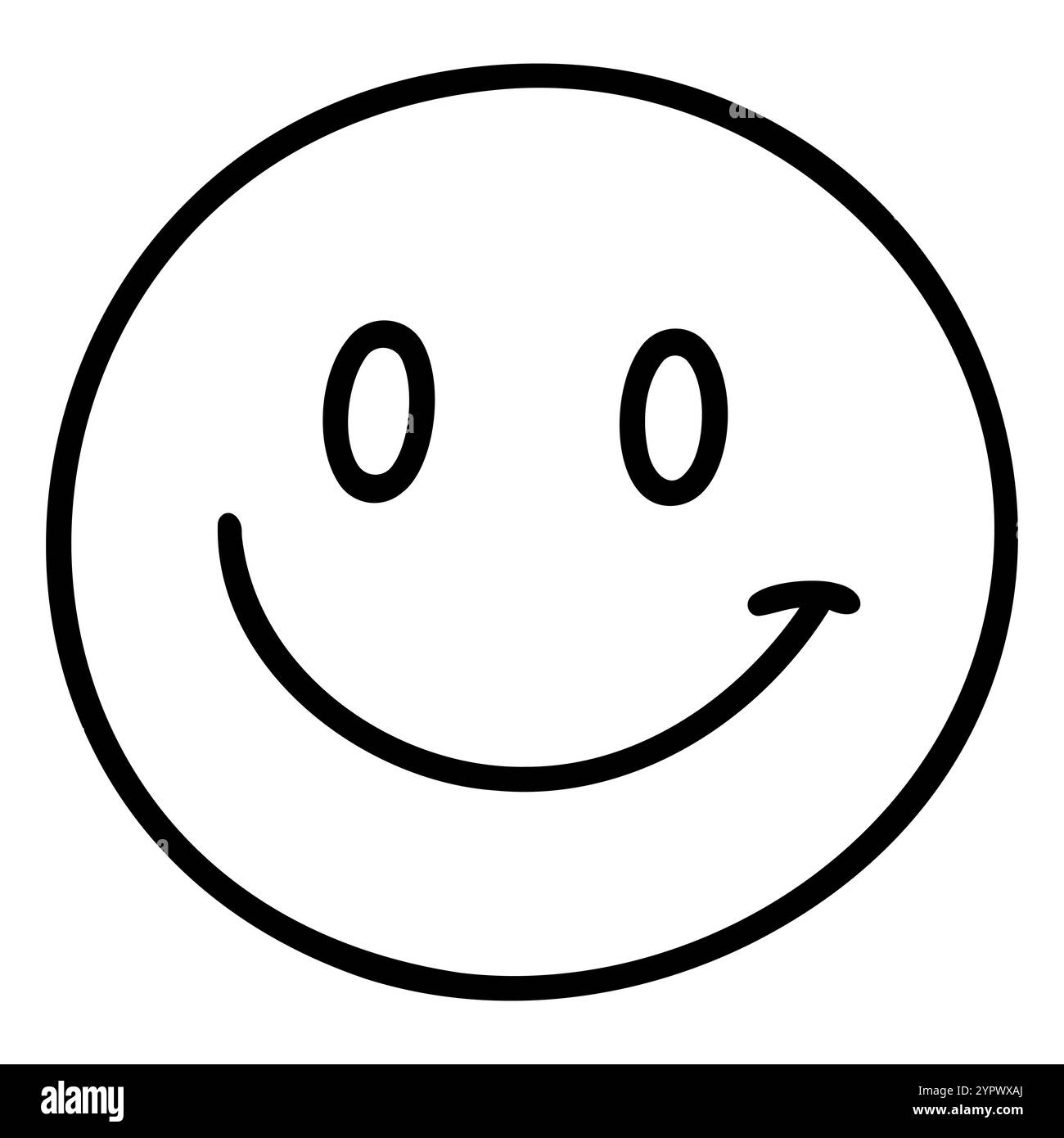 smile emoji face line art Stock Vector Image & Art - Alamy
