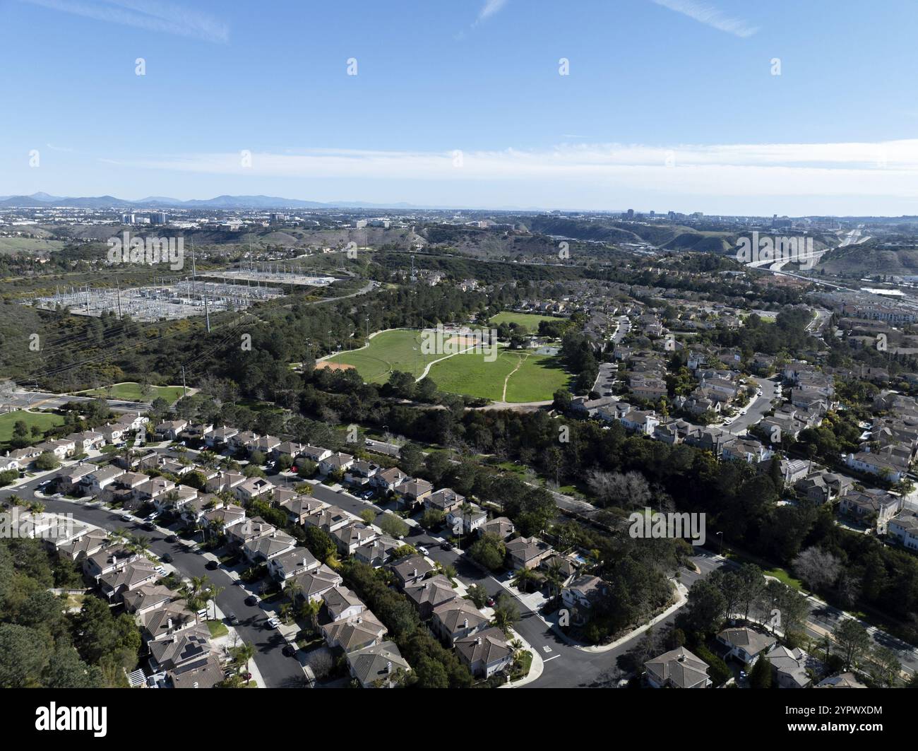 Aerial view middle class subdivision hi-res stock photography and ...