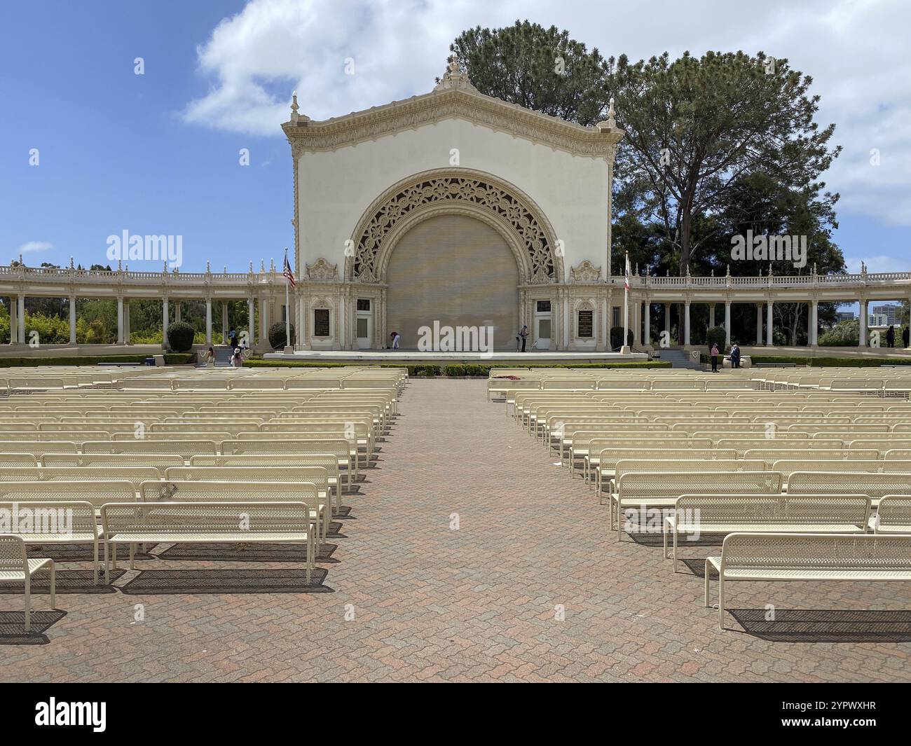Open-air Pavilion house for show and concert in Balboa Park, San Diego ...