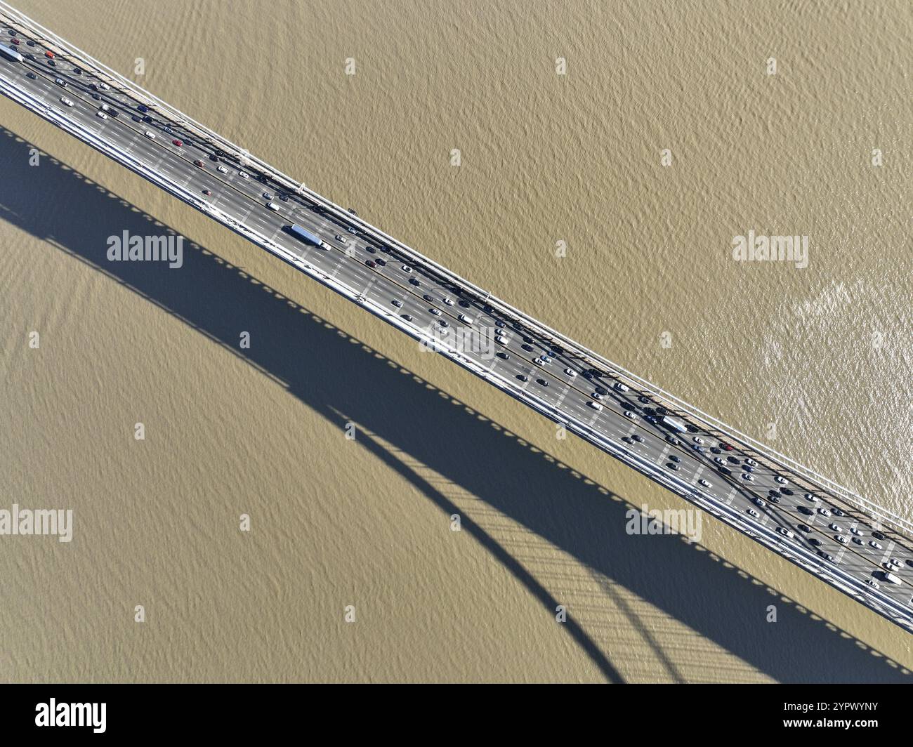 Aerial view of George Washington Bridge in Fort Lee, NJ. George ...