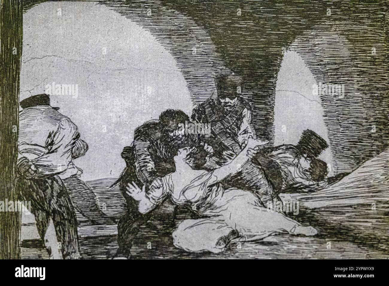 The disasters of war, no. 13: Bitter presence, 1810 -1814, Francisco de ...