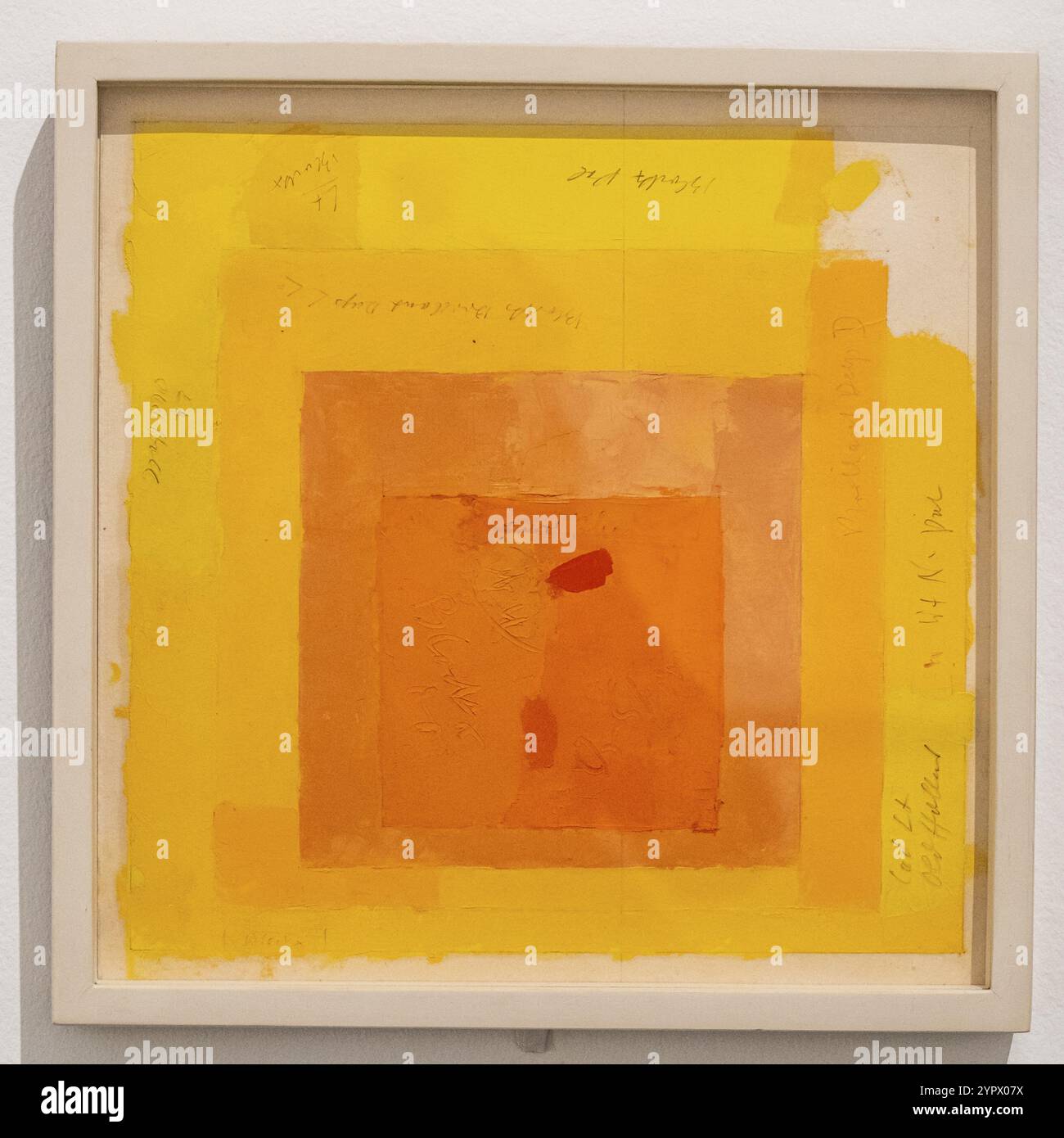 Color Study for Homage to the Square, oil on blotting paper, Josef ...