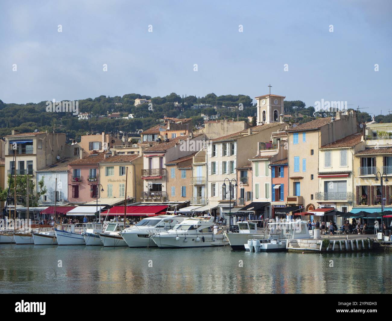 The beautiful village of Cassis, France, is a famous tourist attraction ...