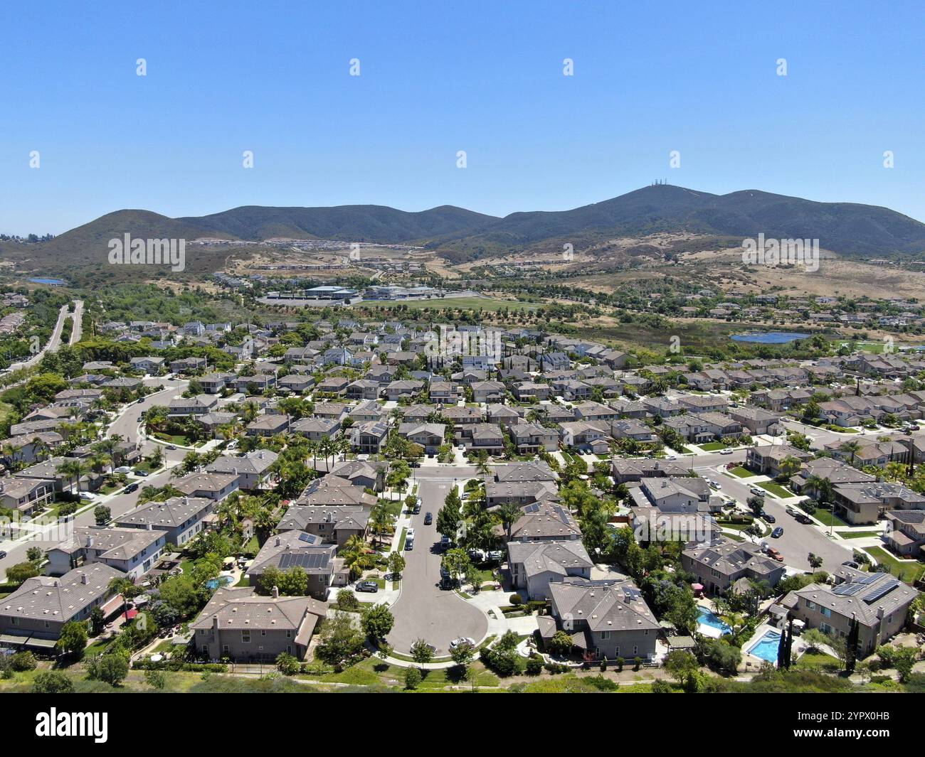 Top down shot suburban neighborhood hi-res stock photography and images ...