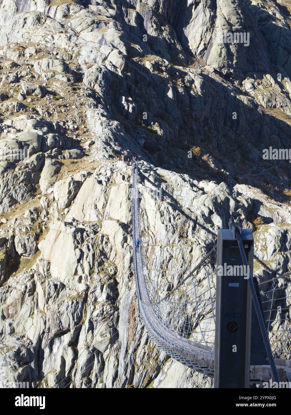 The Trifbruecke is a spectacular and famous rope bridge in the Swiss ...