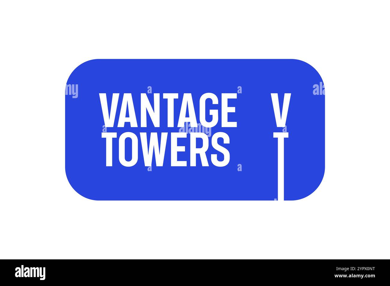 The logo of the company Vantage Towers, headquartered in Duesseldorf ...