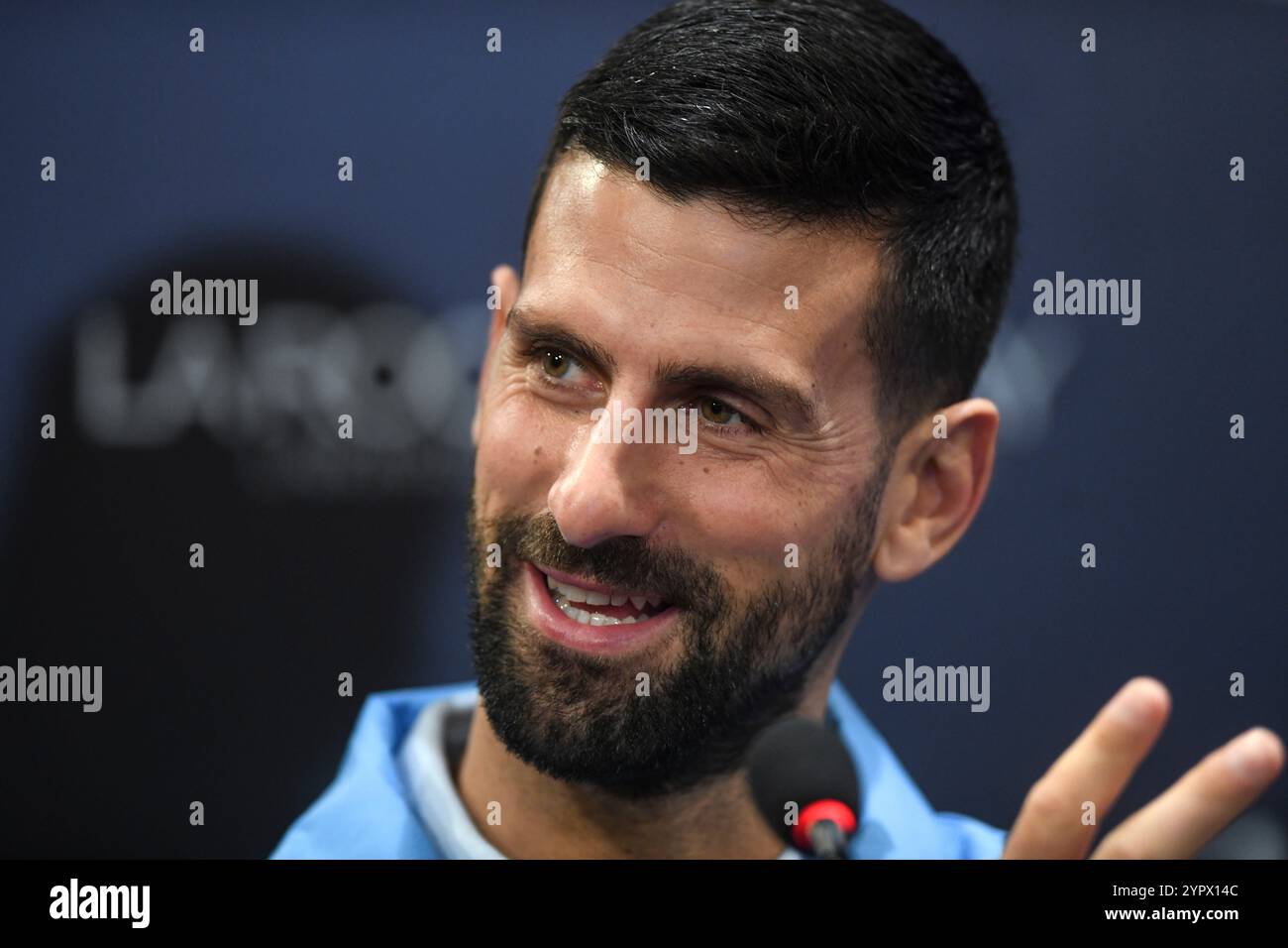 Buenos Aires (1st Dec 2024). Novak Djokovic (Serbia) during a press ...