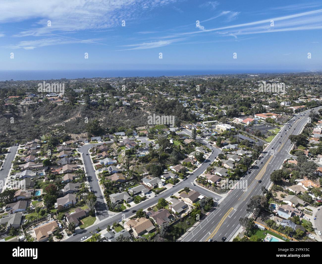 Aerial top view wealthy area hi-res stock photography and images - Alamy
