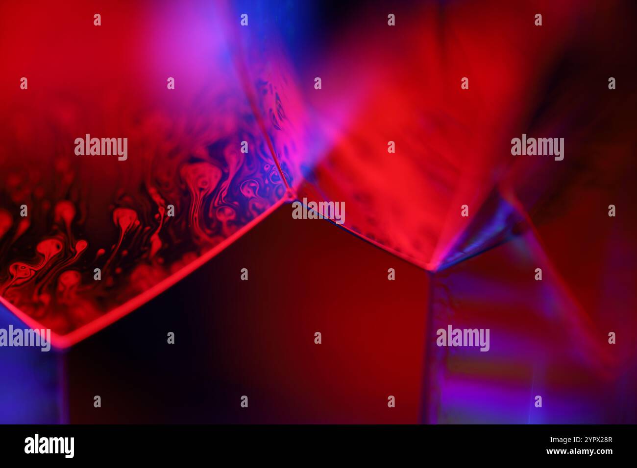 Red and purple fluid panels, liquid abstraction, colour waves, deep ...