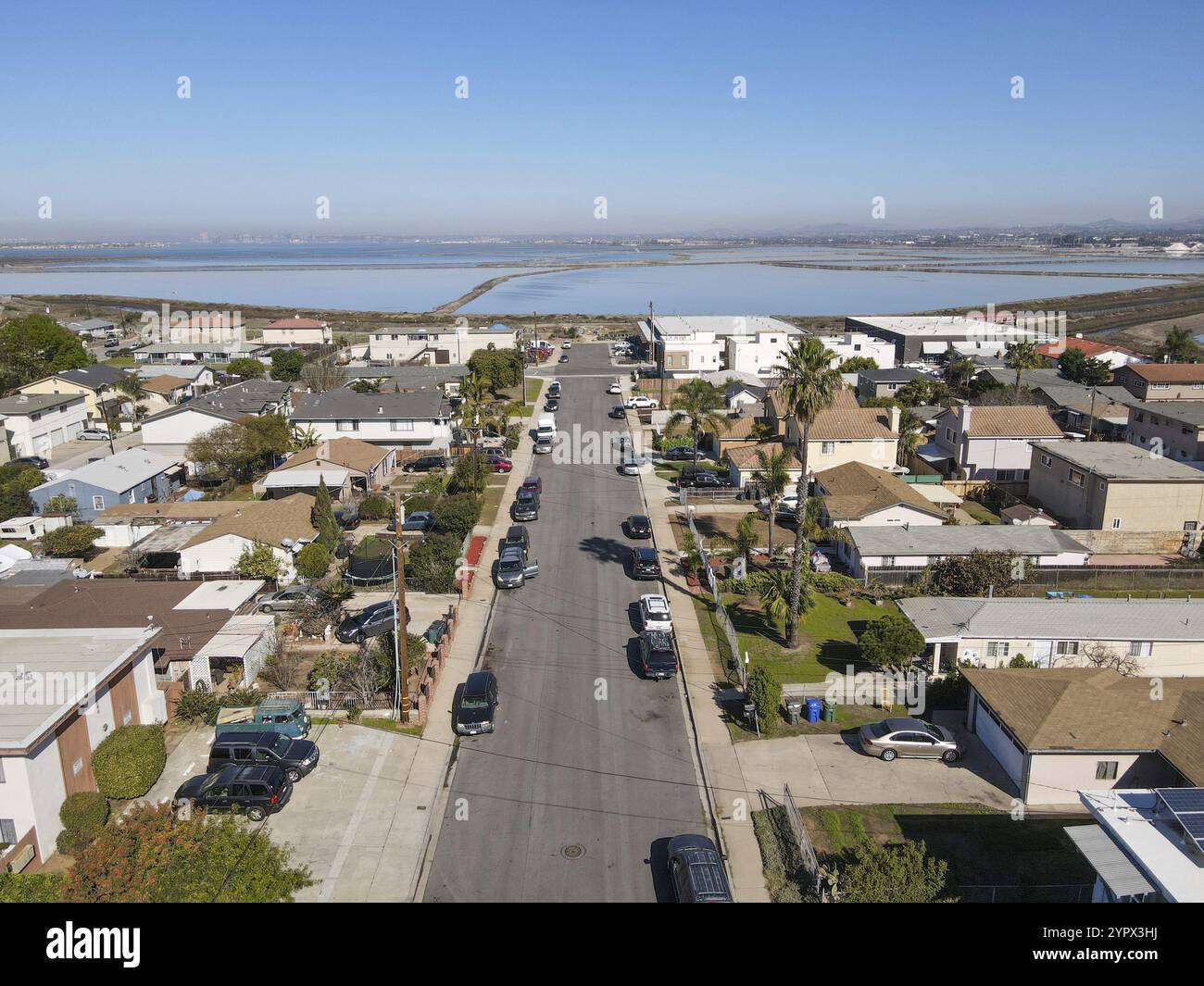 Aerial top down beach town hi-res stock photography and images - Alamy