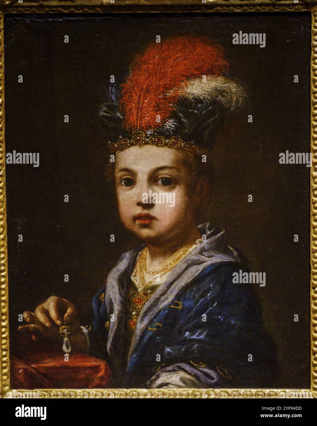 Boy with a plumed hat, Antonio Mercurio Amorosi, Nins, portraits of children s. XVI-XIX, Sa ...