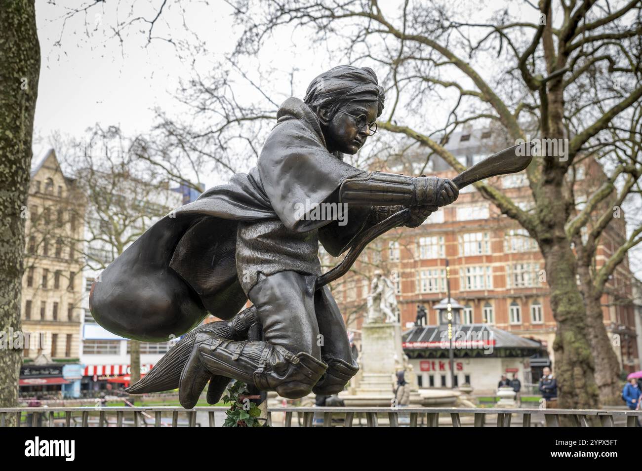 London, UK, March 22, 2024 : A statue of Harry Potter. Monument of ...