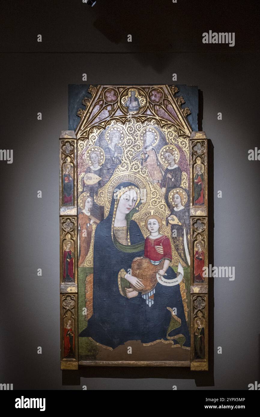 Mother of God of humility with musical angels altarpiece, Francesc ...