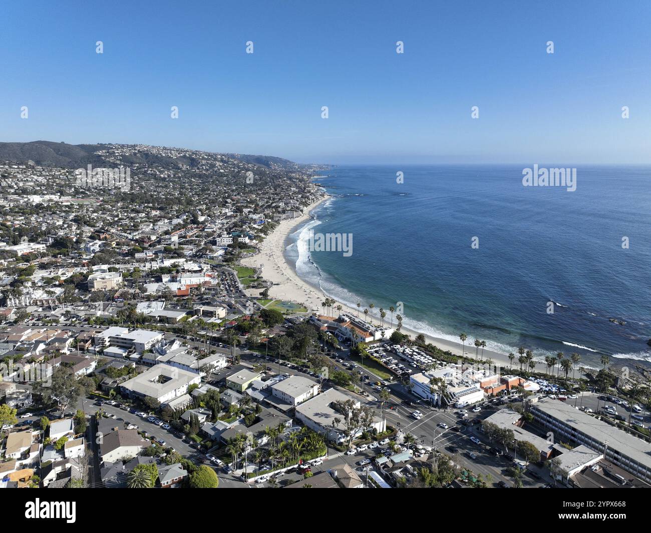 Aerial view of Laguna Beach coastline, Southern California Coastline ...
