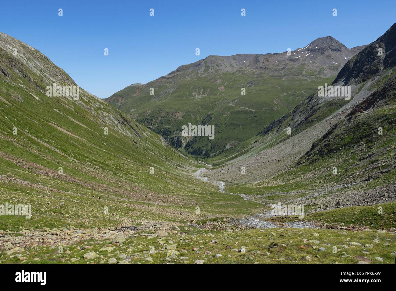 Typical geomorphology of a trough valley formed during glacial period ...