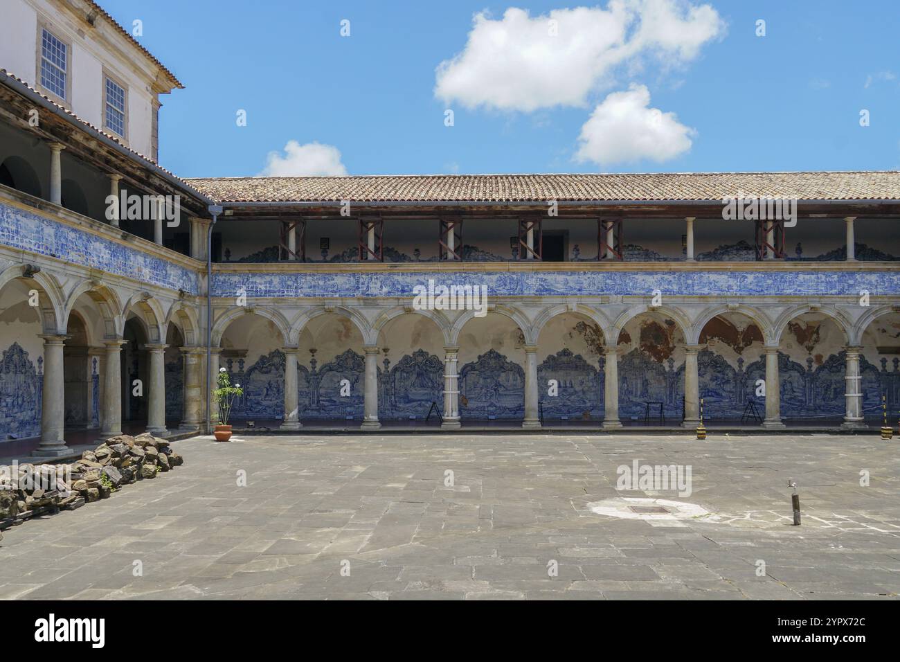 Inside the Sao Francisco Church and Convent of Salvador, located in the ...