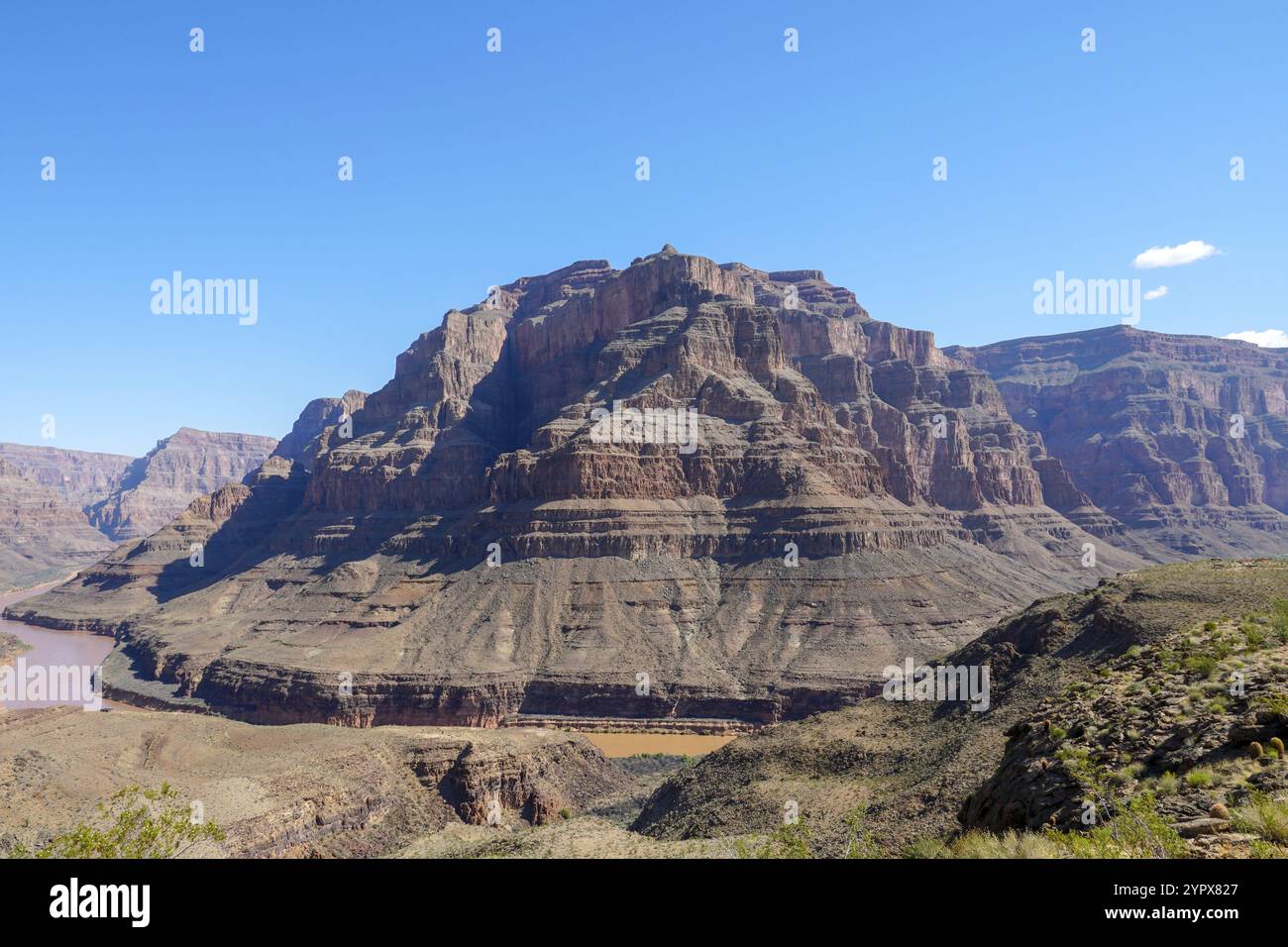 Picturesque landscape view of Grand Canyon National Park with Colorado ...