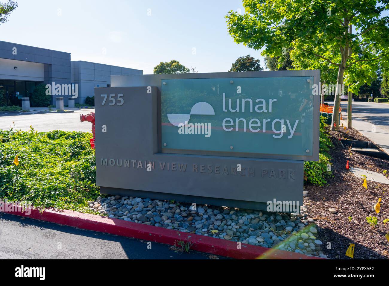 Lunar Energy ground sign at its headquarters in Mountain View ...