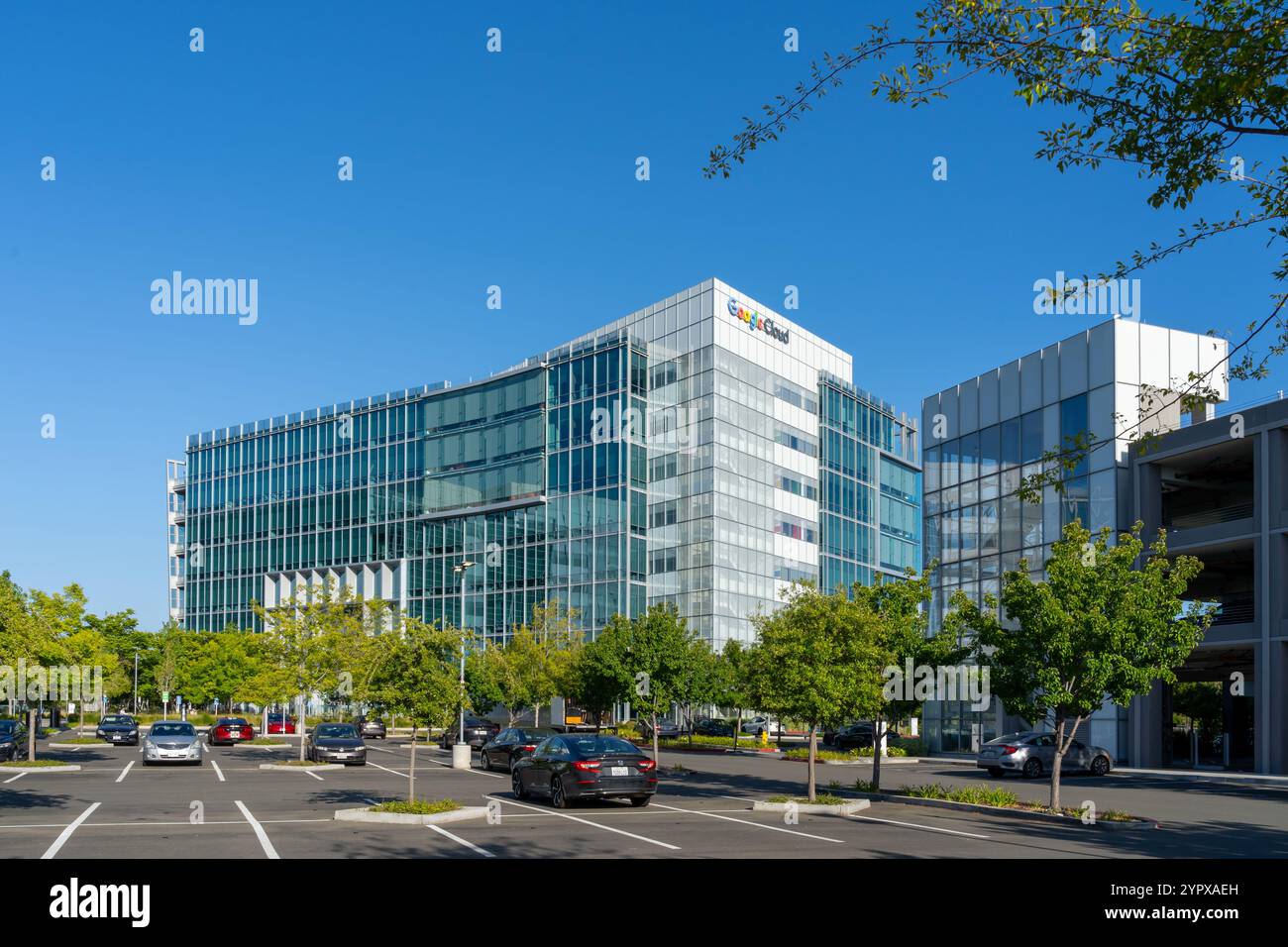 Google Cloud office building at its campus in Sunnyvale, California ...