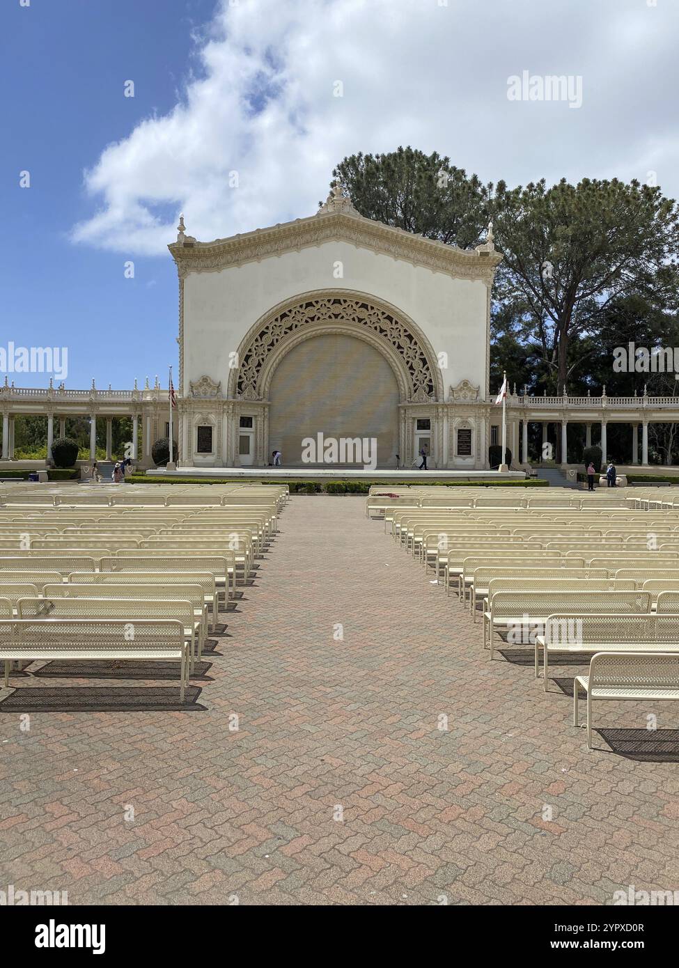 Open-air Pavilion house for show and concert in Balboa Park, San Diego ...