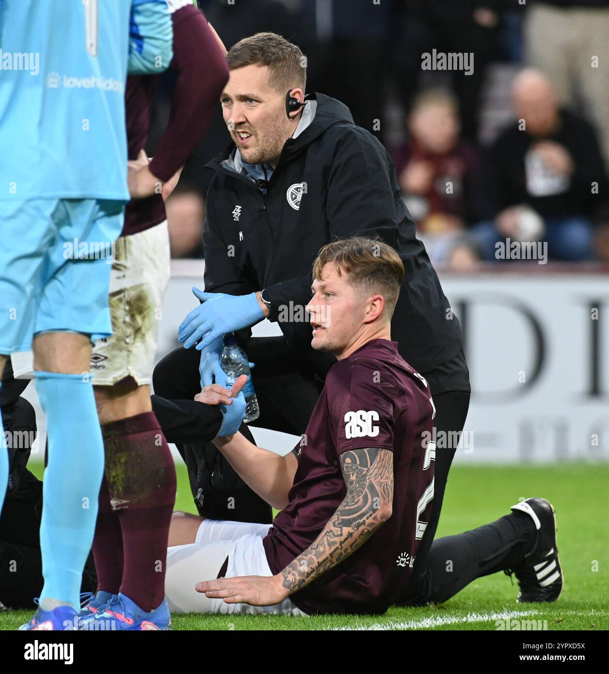 Injury to frankie kent of hearts hi-res stock photography and images ...