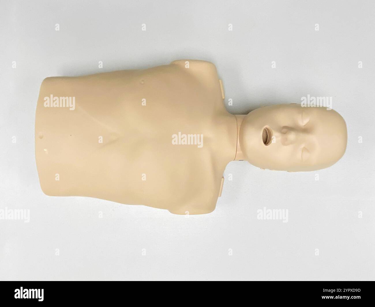 CPR dummy on white background for first aid and cardiopulmonary ...