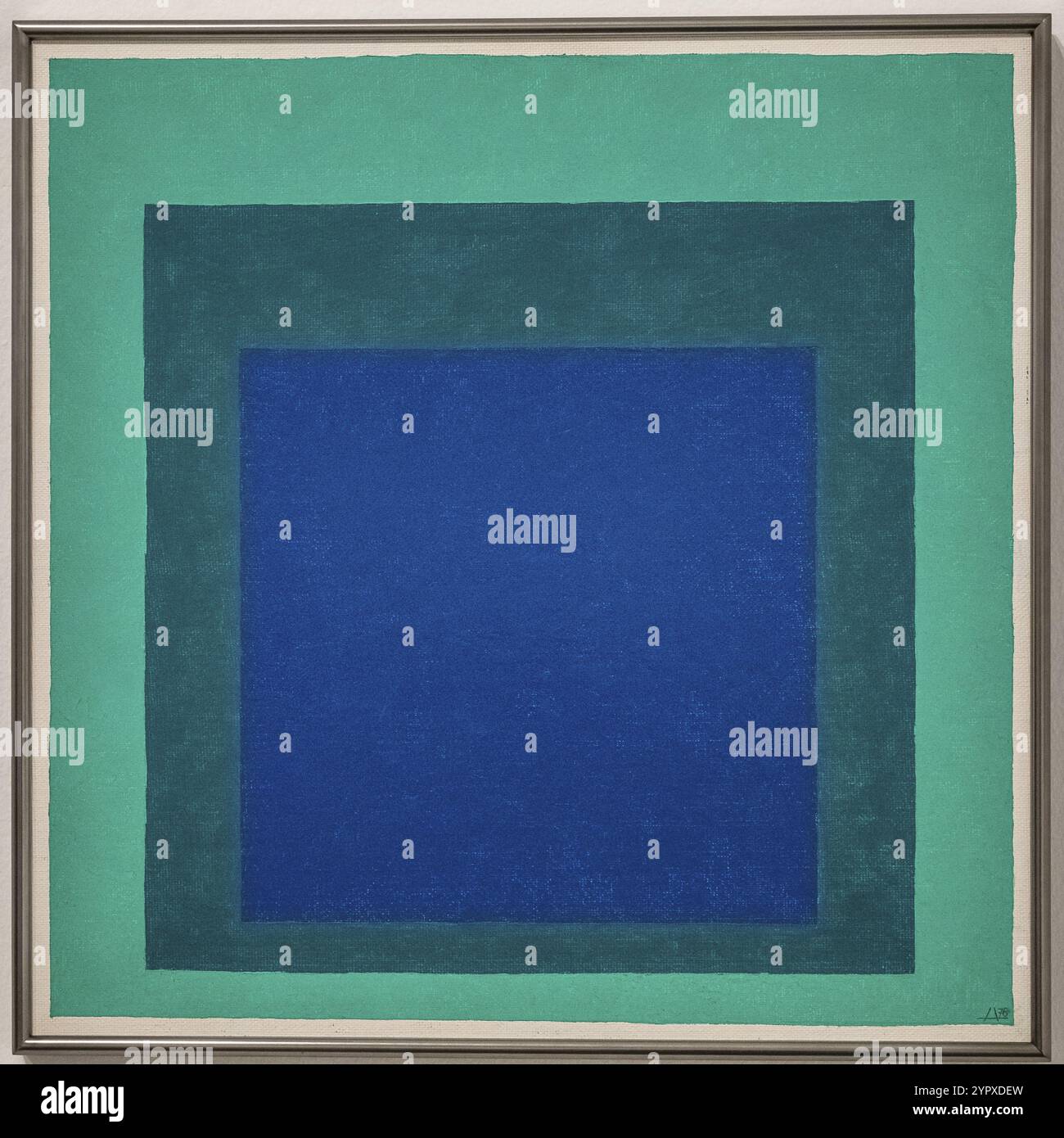 Color Study for Homage to the Square, 1955, oil on masonite, Josef ...