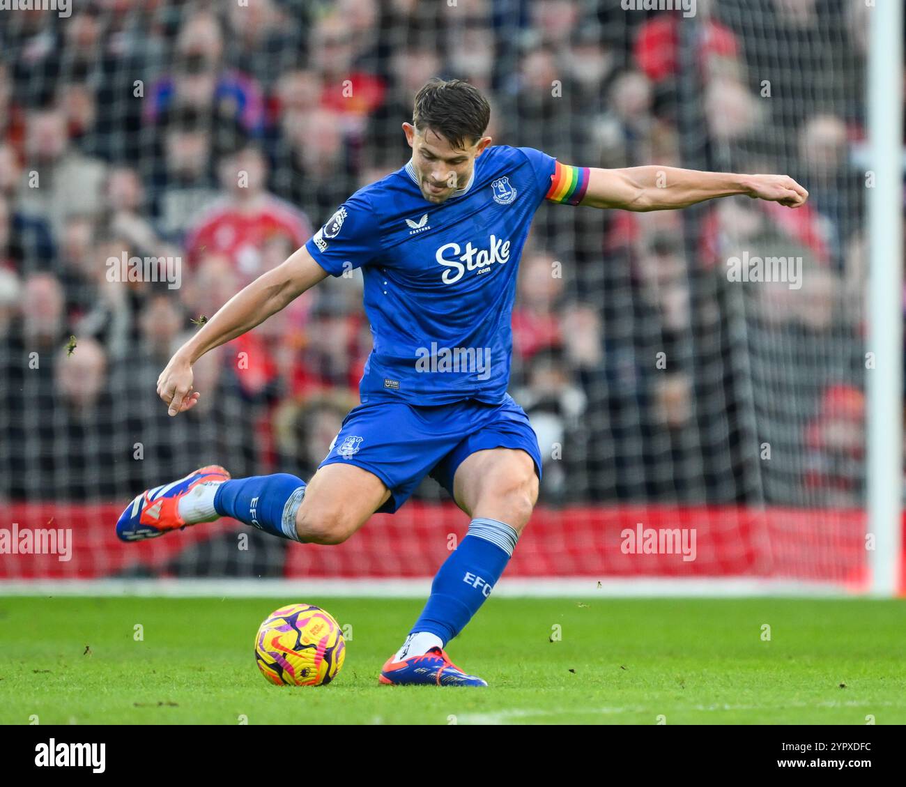 James Tarkowski of Everton in action during the Premier League match ...