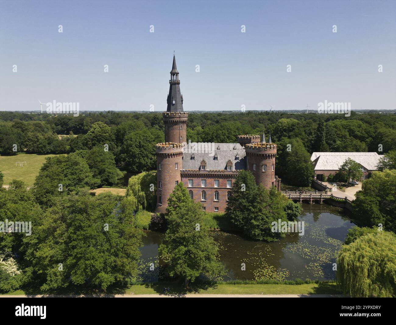 Schloss Moyland is a water castle that was built in the 19th century in ...