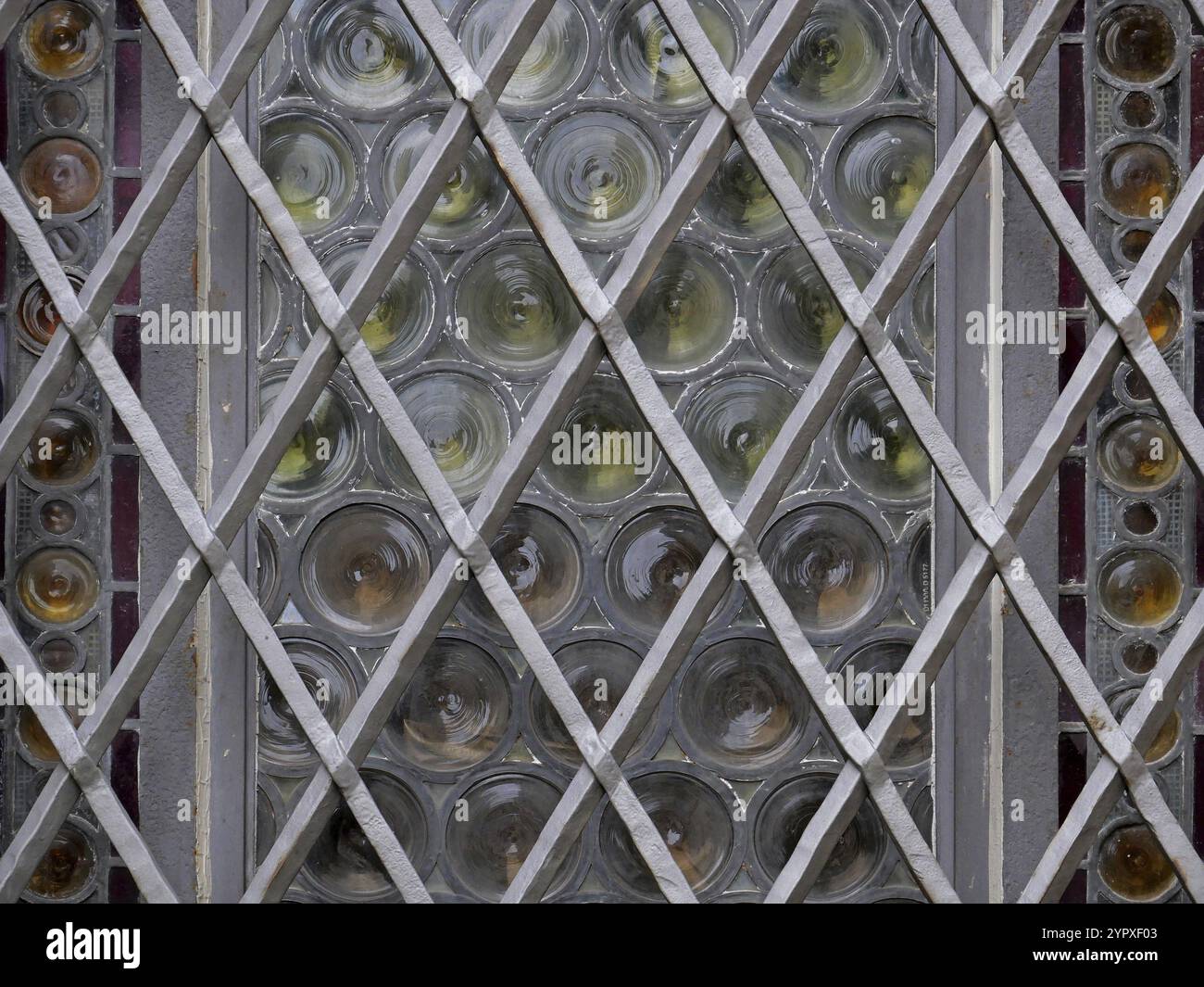 Colourful window on a church ? Structure texture, glass background ...