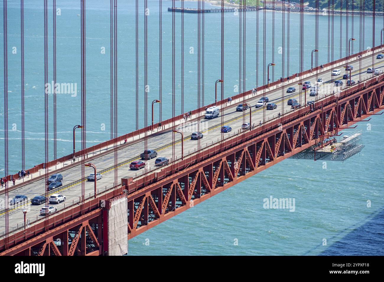 Golden Gate Bridge, suspension bridge. The structure links the American ...
