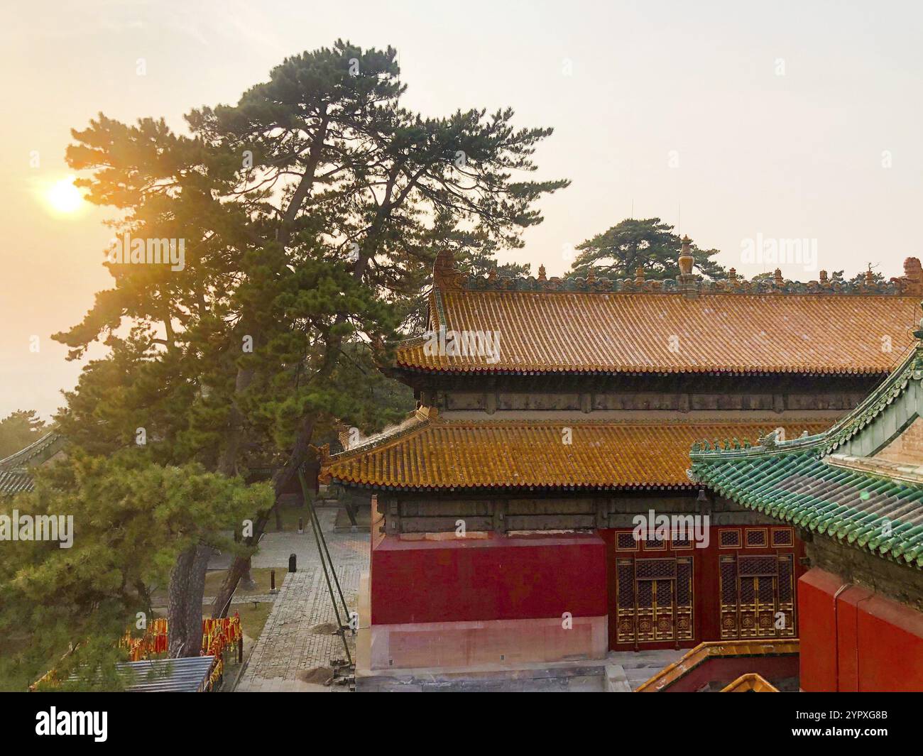 Aerial view of The Temple of Universal Happiness, Pule si, also called ...