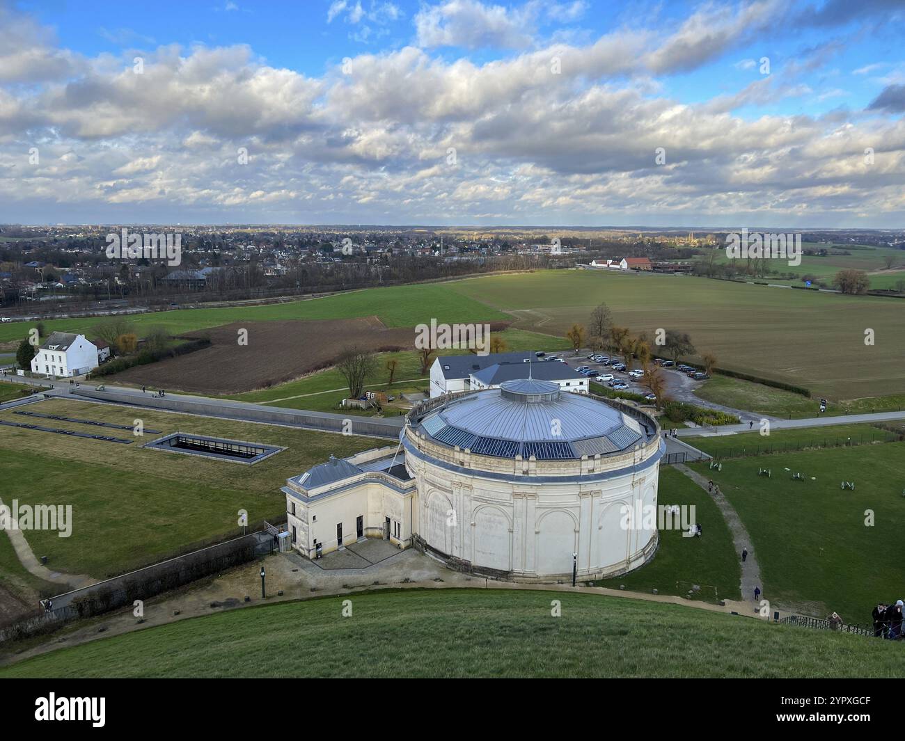 The Lion's MoLion Mound Monument in Waterloo in Belgium Stock Photo - Alamy
