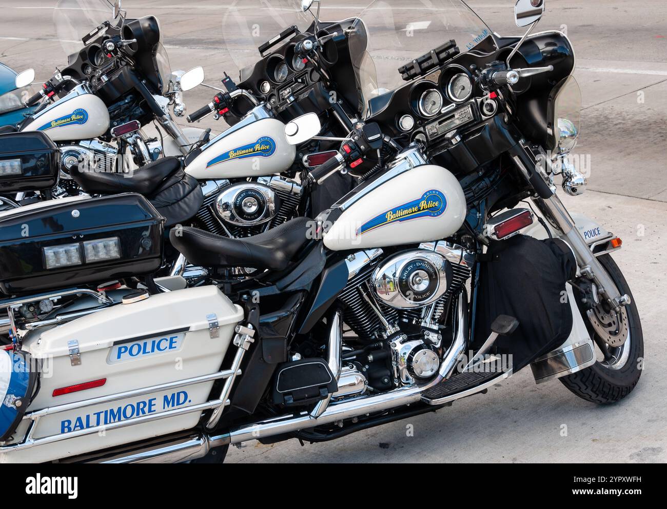 Baltimore police motorcycles hi-res stock photography and images - Alamy