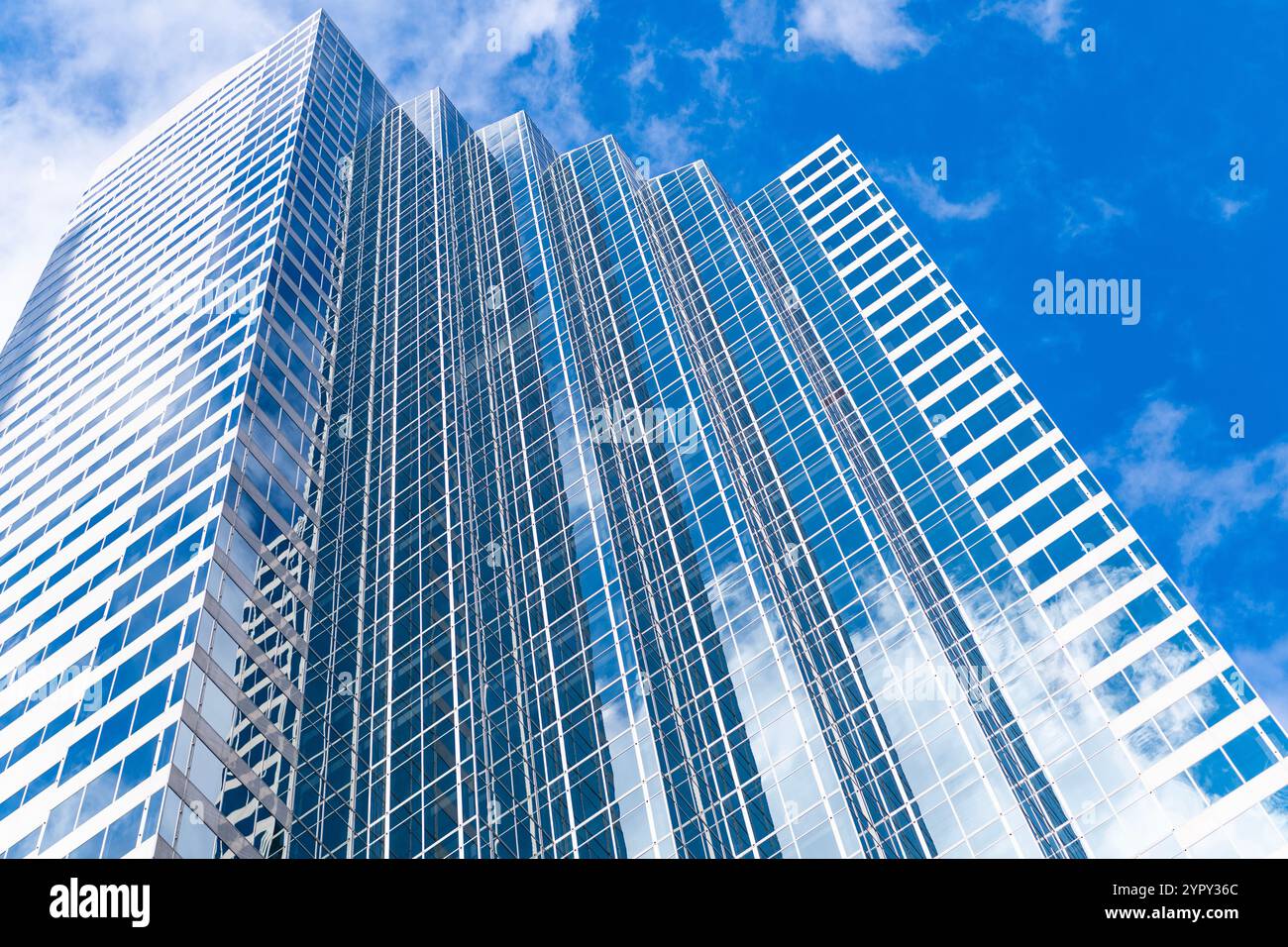 Architecture of modern office building. Perspective city skyscraper ...