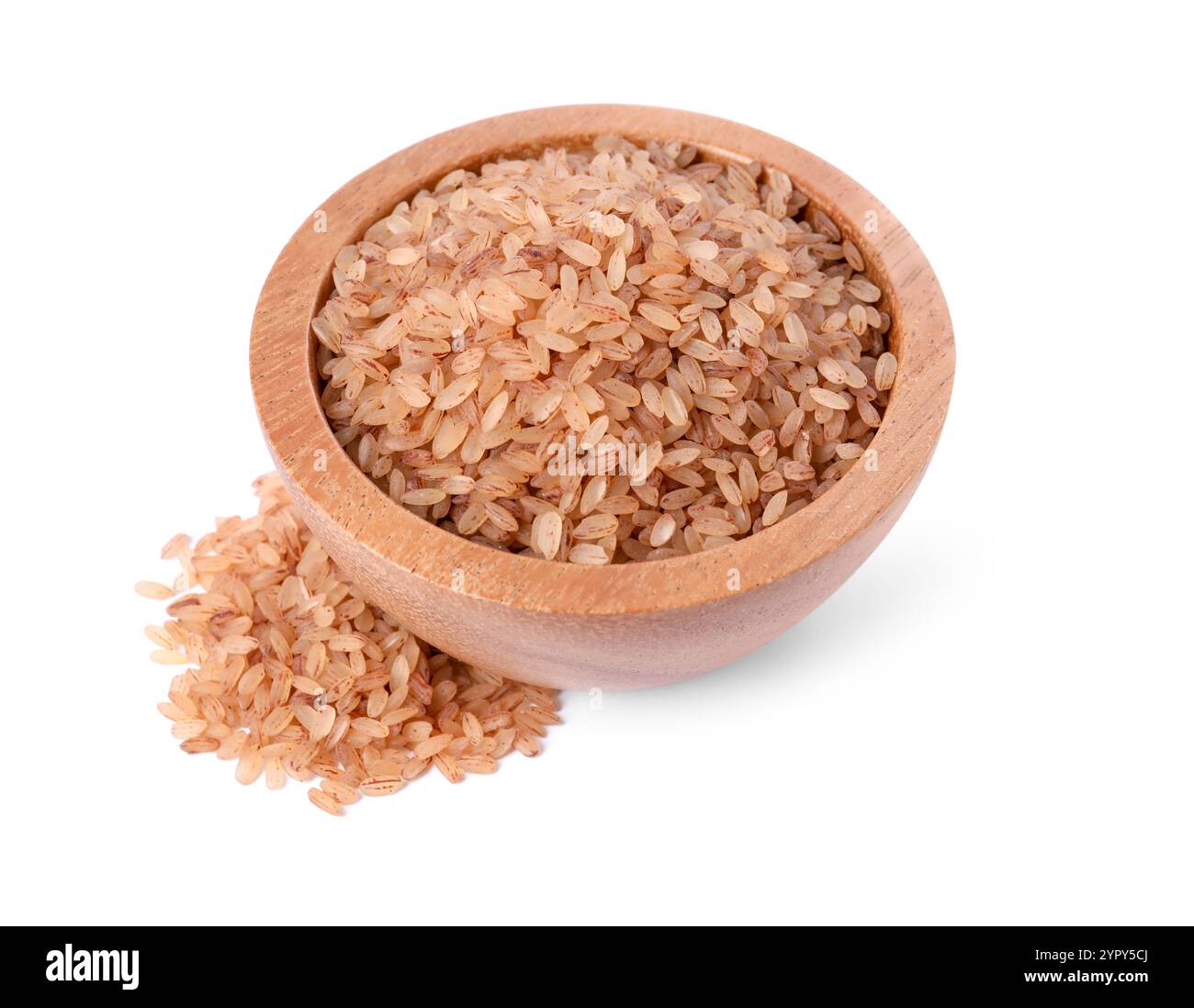 Raw organic matta rice in bowl isolated on white Stock Photo - Alamy