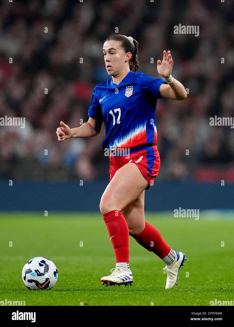 USA’s Sam Coffey during an international friendly match at Wembley ...